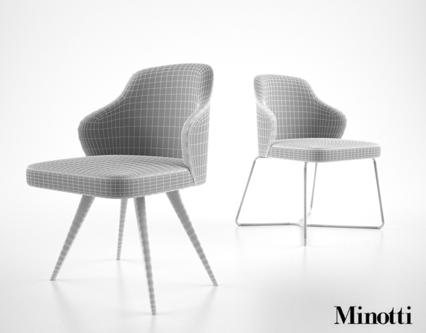 Minotti Leslie Chair 3d Max