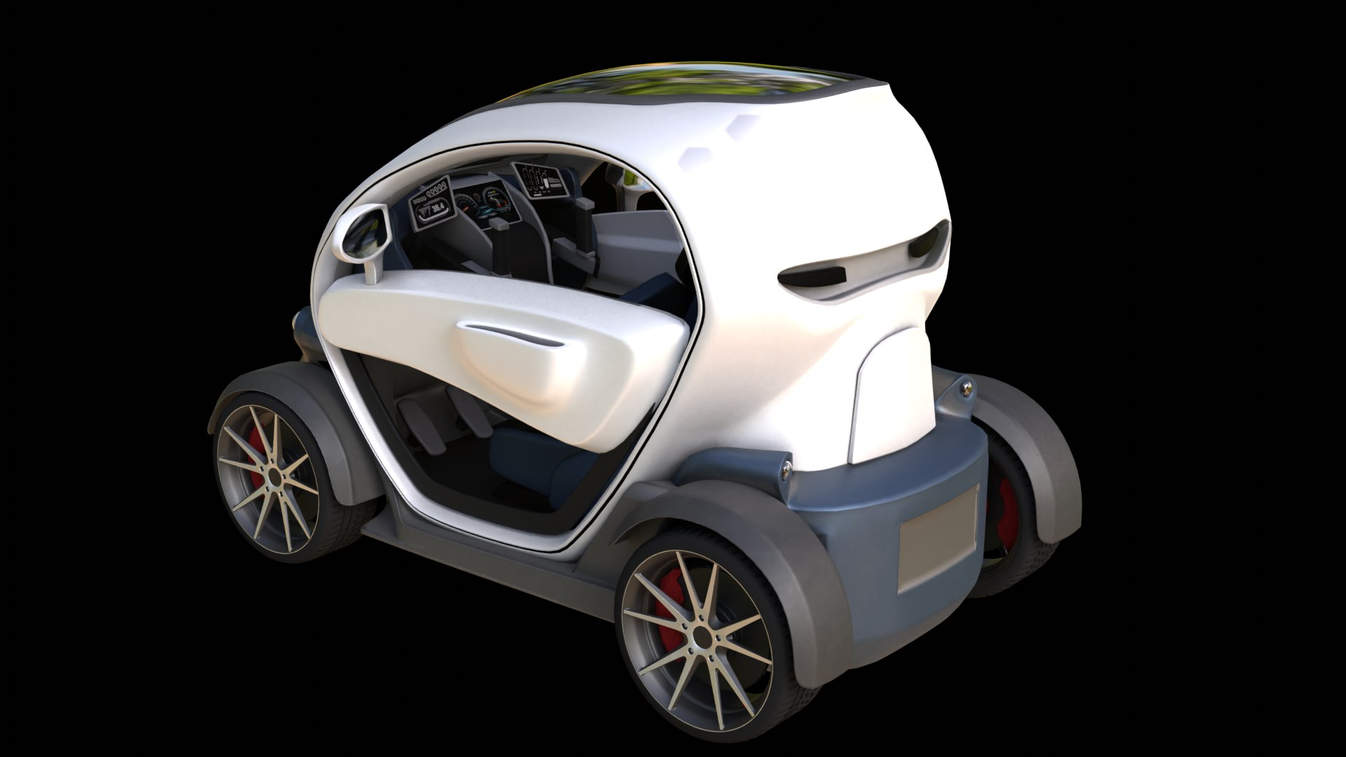 3D Micro Electric Car - TurboSquid 2212025