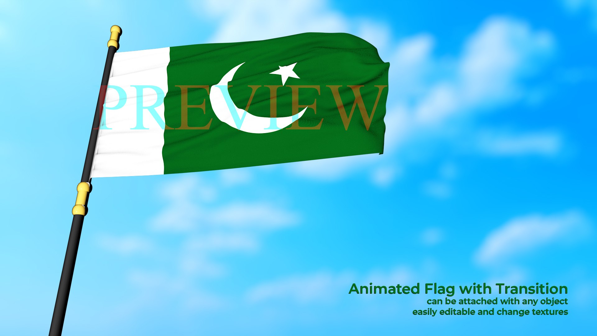Animated Flag- Transitional Flag Model - TurboSquid 1782086