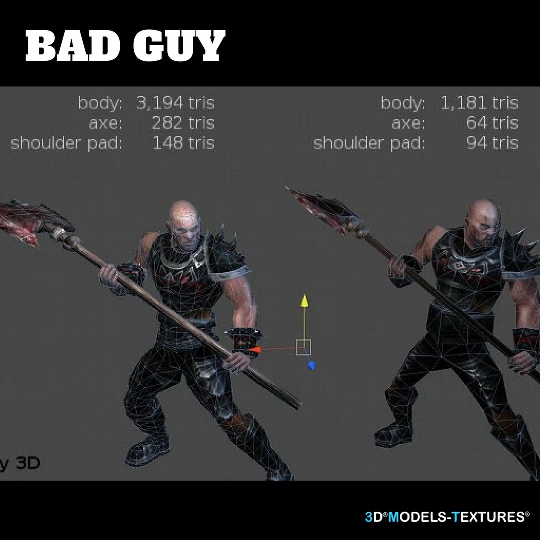 3D Bad Guy - TurboSquid 1210410