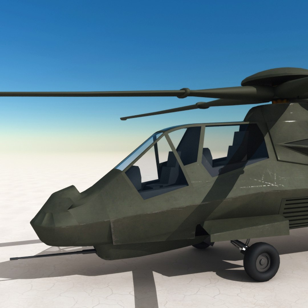 3d Rah-66 Army Helicopter Model