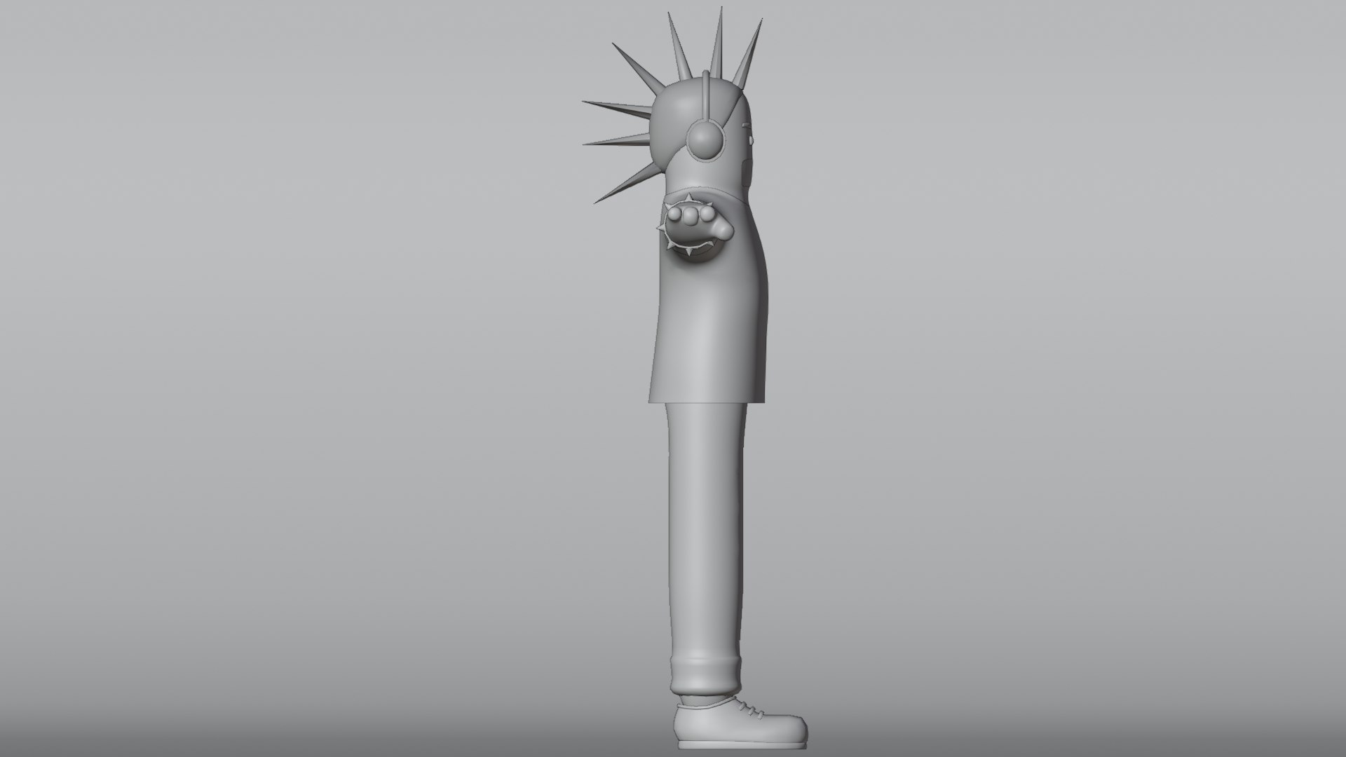 3D Minimal Punk Guy 3D Cartoon Character - TurboSquid 1795086