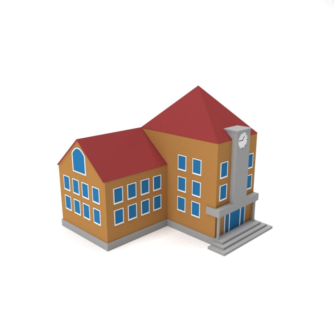3D Ready School Building - TurboSquid 1374790