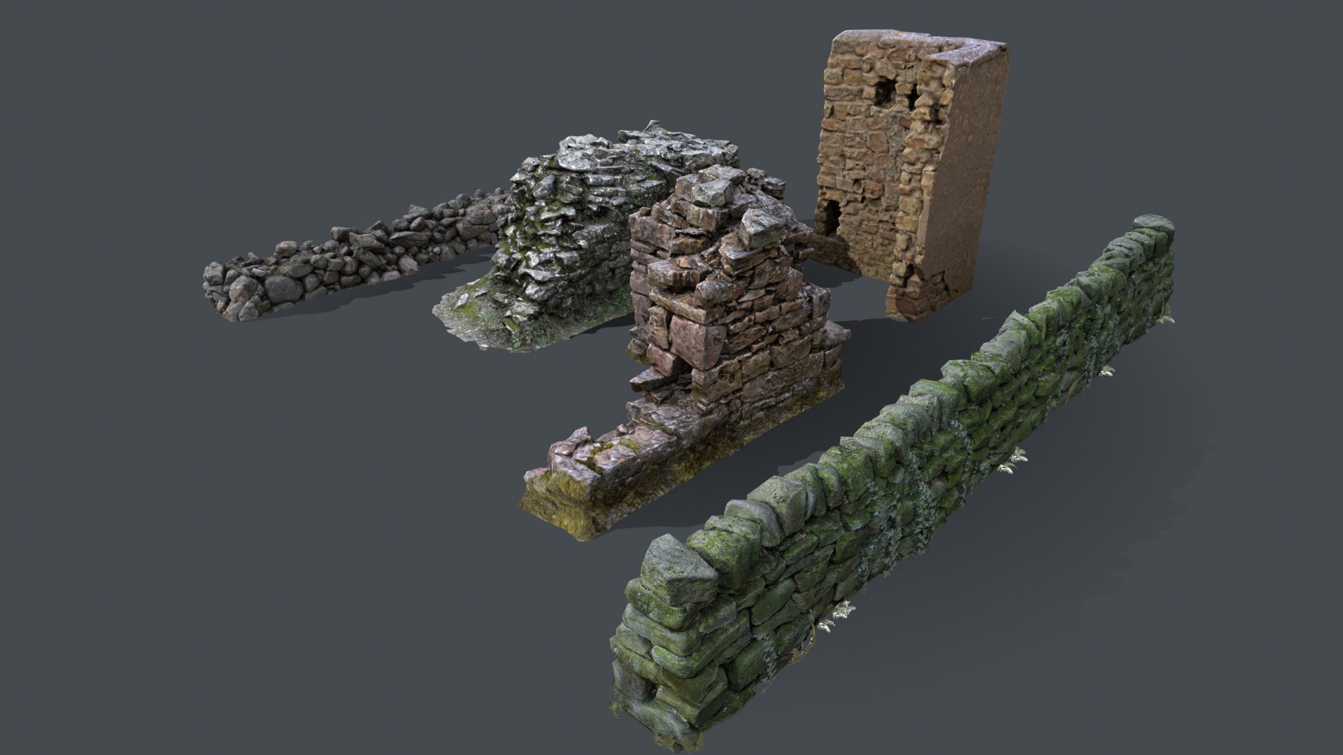 Walls Pack Model - TurboSquid 2079045