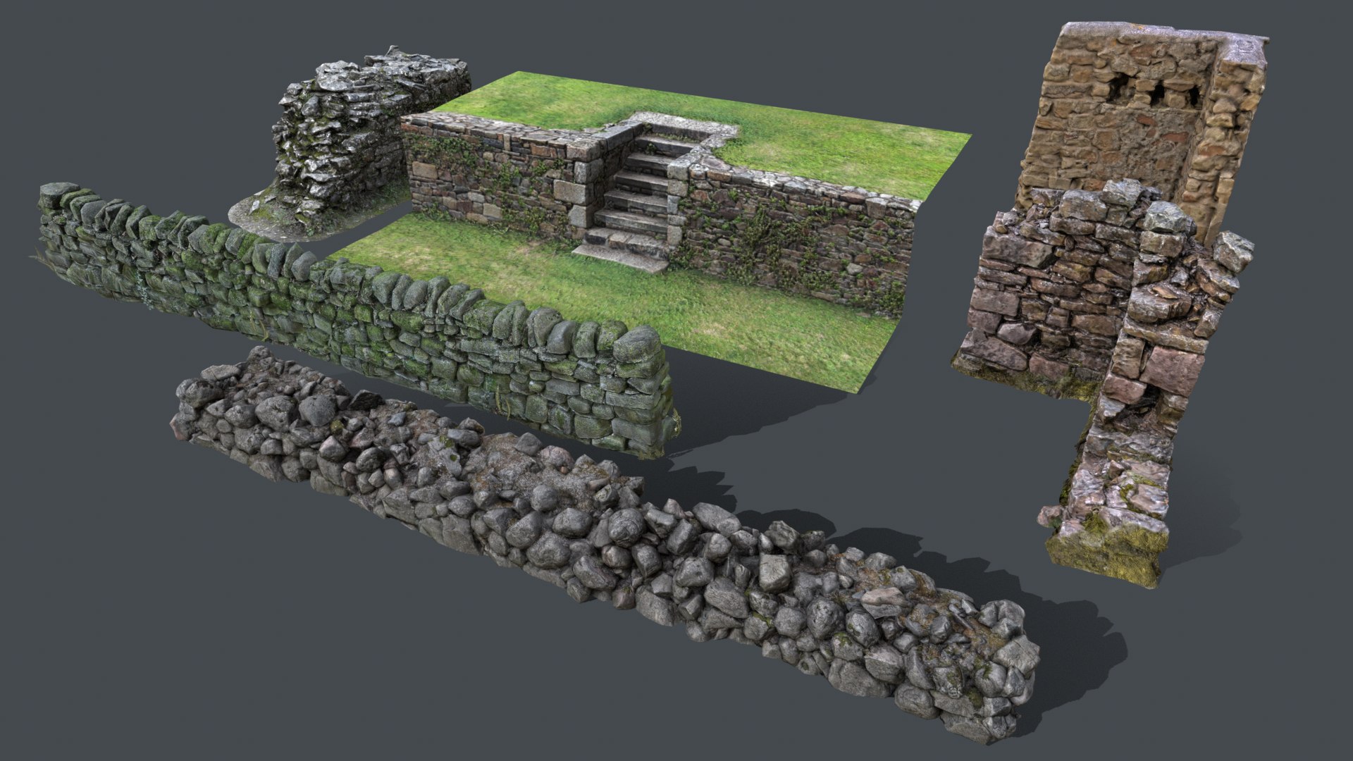 Walls Pack Model - TurboSquid 2079045