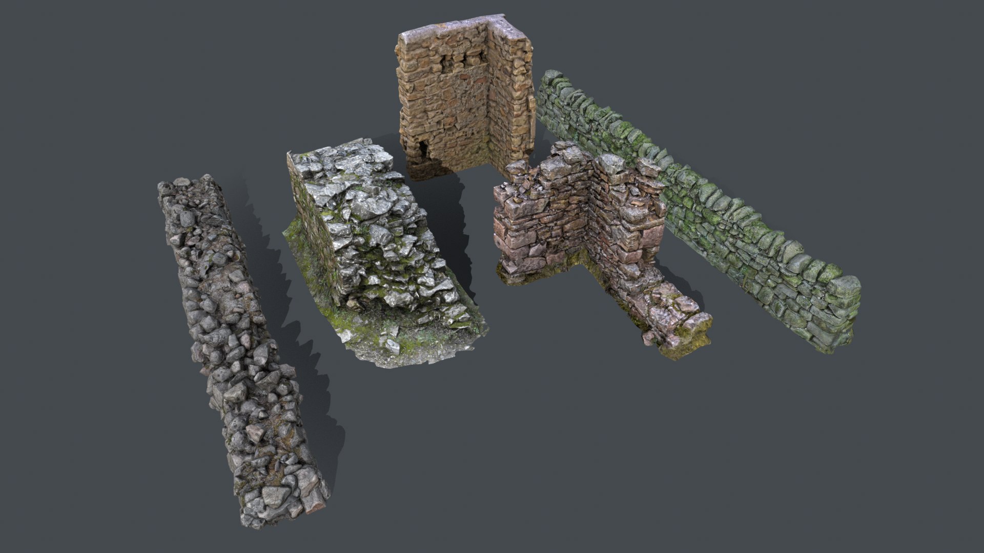 Walls Pack Model - TurboSquid 2079045
