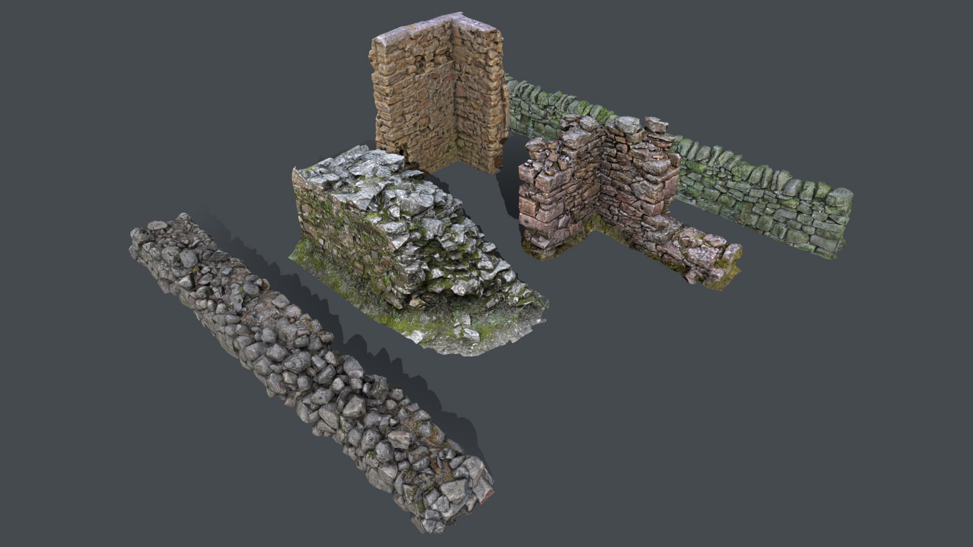 Walls Pack Model - TurboSquid 2079045