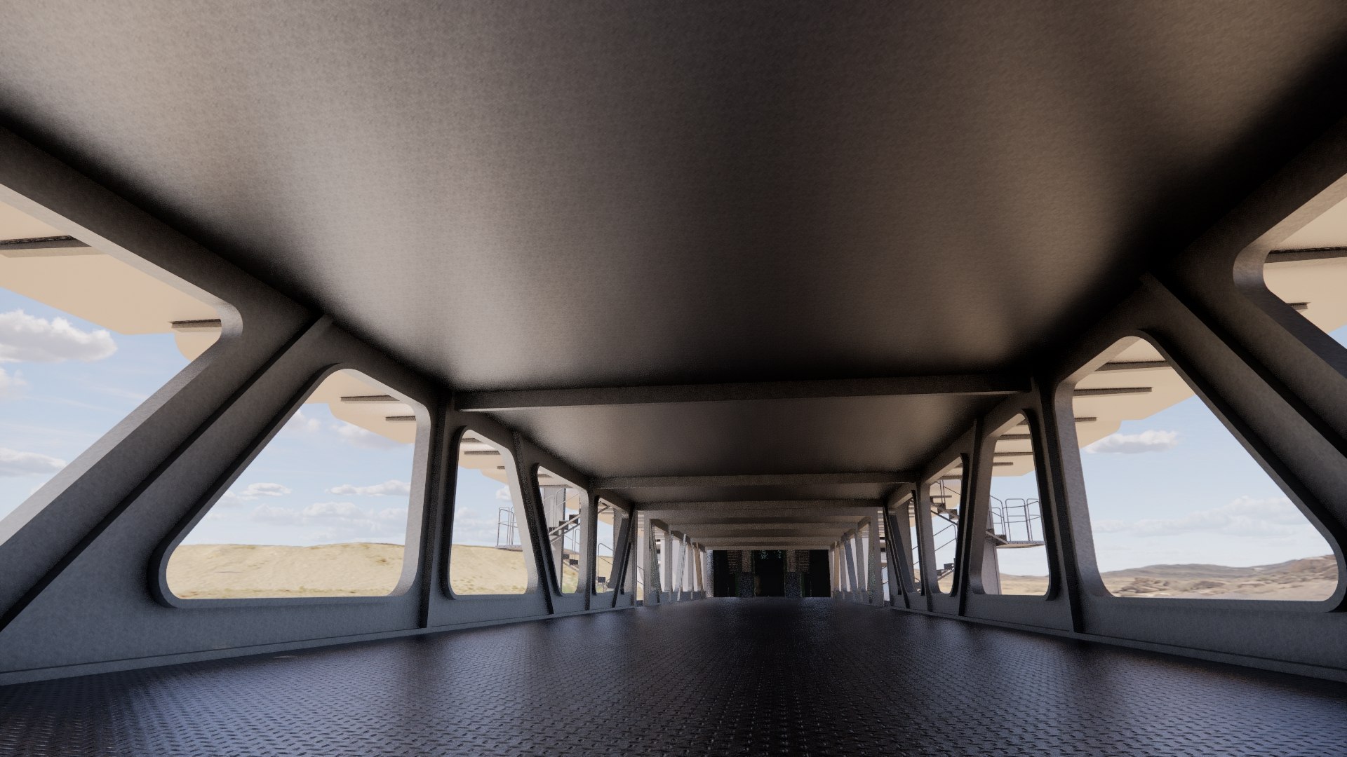 3D Model Sci-fi Airship Barge 004 - TurboSquid 1988111