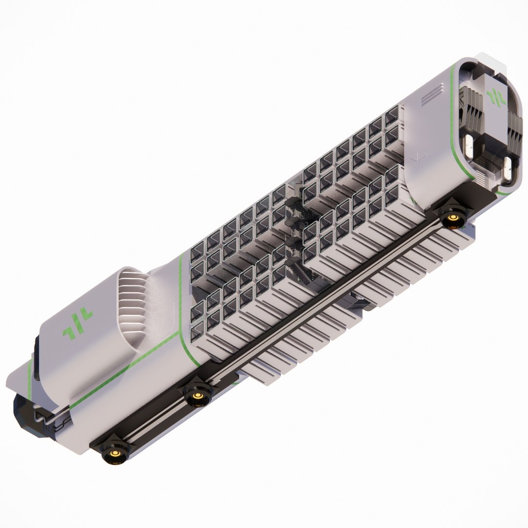 3D Model Sci-fi Airship Barge 004 - TurboSquid 1988111