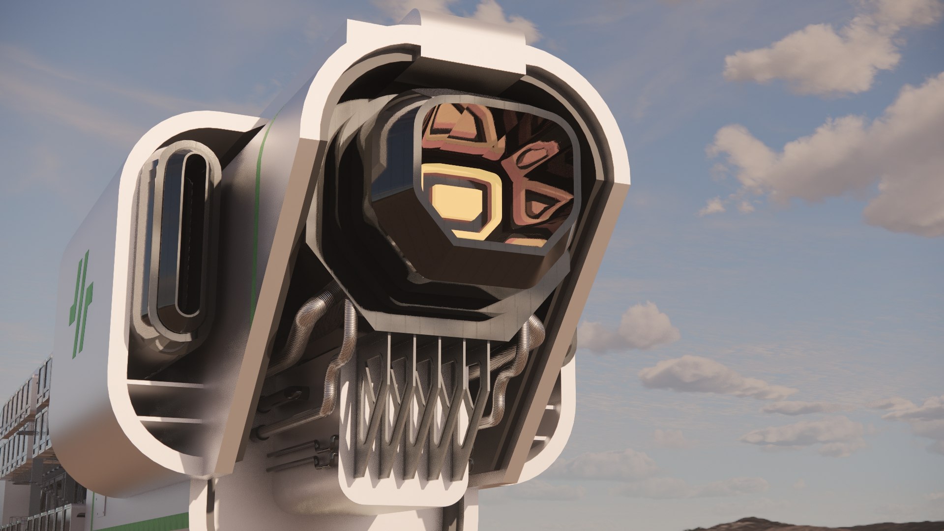 3D model Sci-fi Airship Barge 004 - TurboSquid 1988111