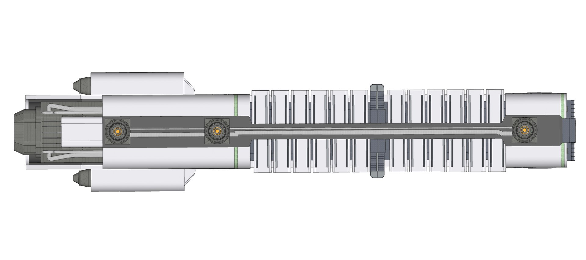 3D Model Sci-fi Airship Barge 004 - TurboSquid 1988111