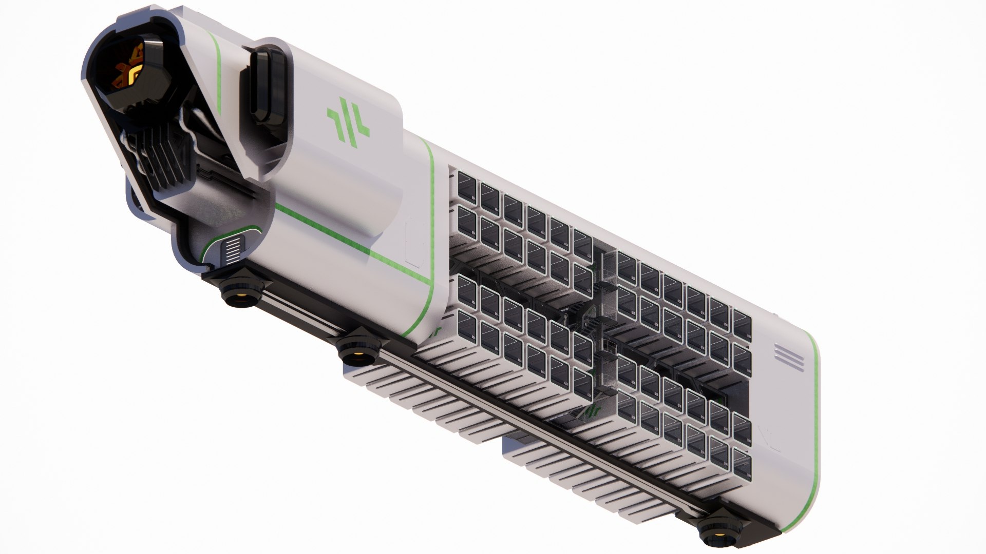 3D Model Sci-fi Airship Barge 004 - TurboSquid 1988111