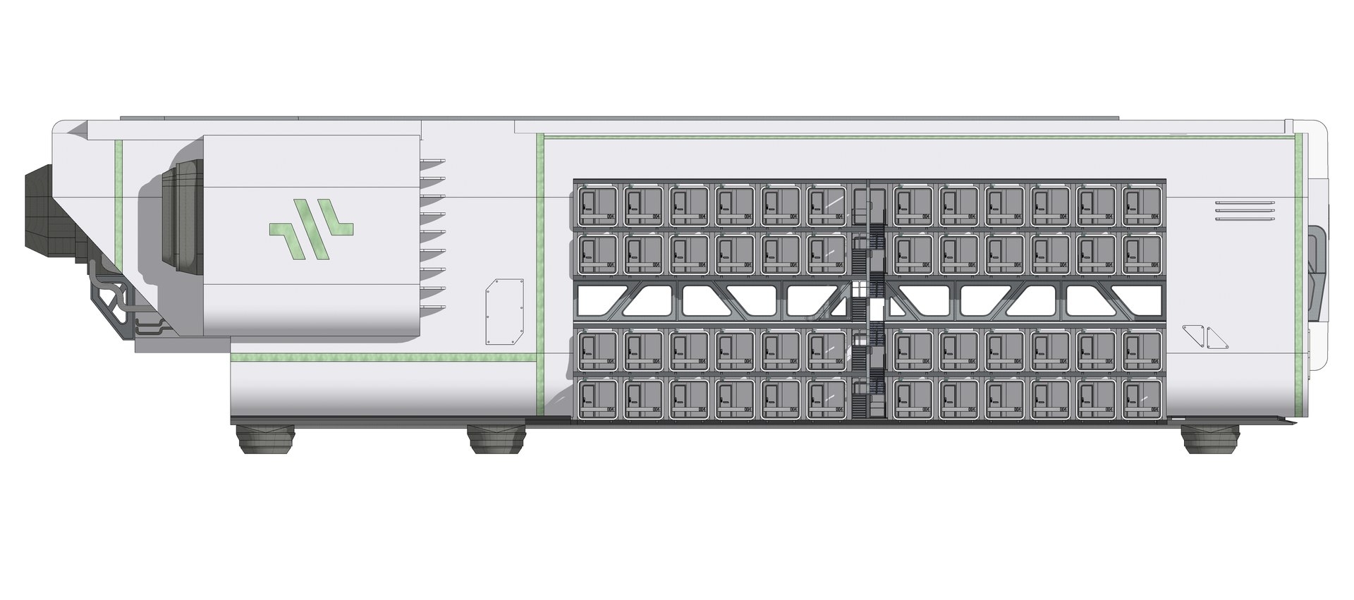 3D Model Sci-fi Airship Barge 004 - TurboSquid 1988111