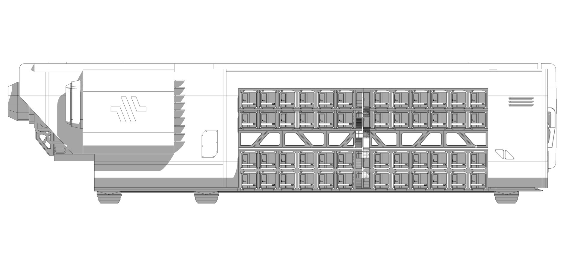3D Model Sci-fi Airship Barge 004 - TurboSquid 1988111
