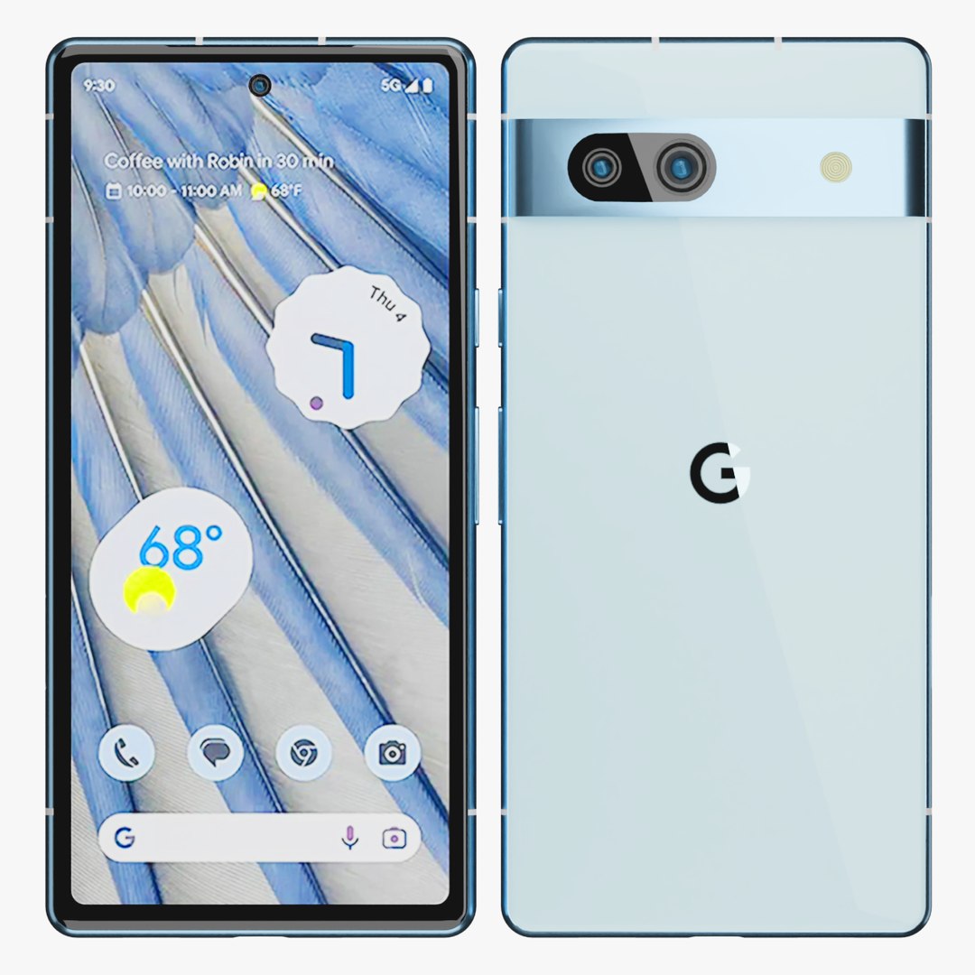 Google Pixel 7a light blue model - TurboSquid 2054656