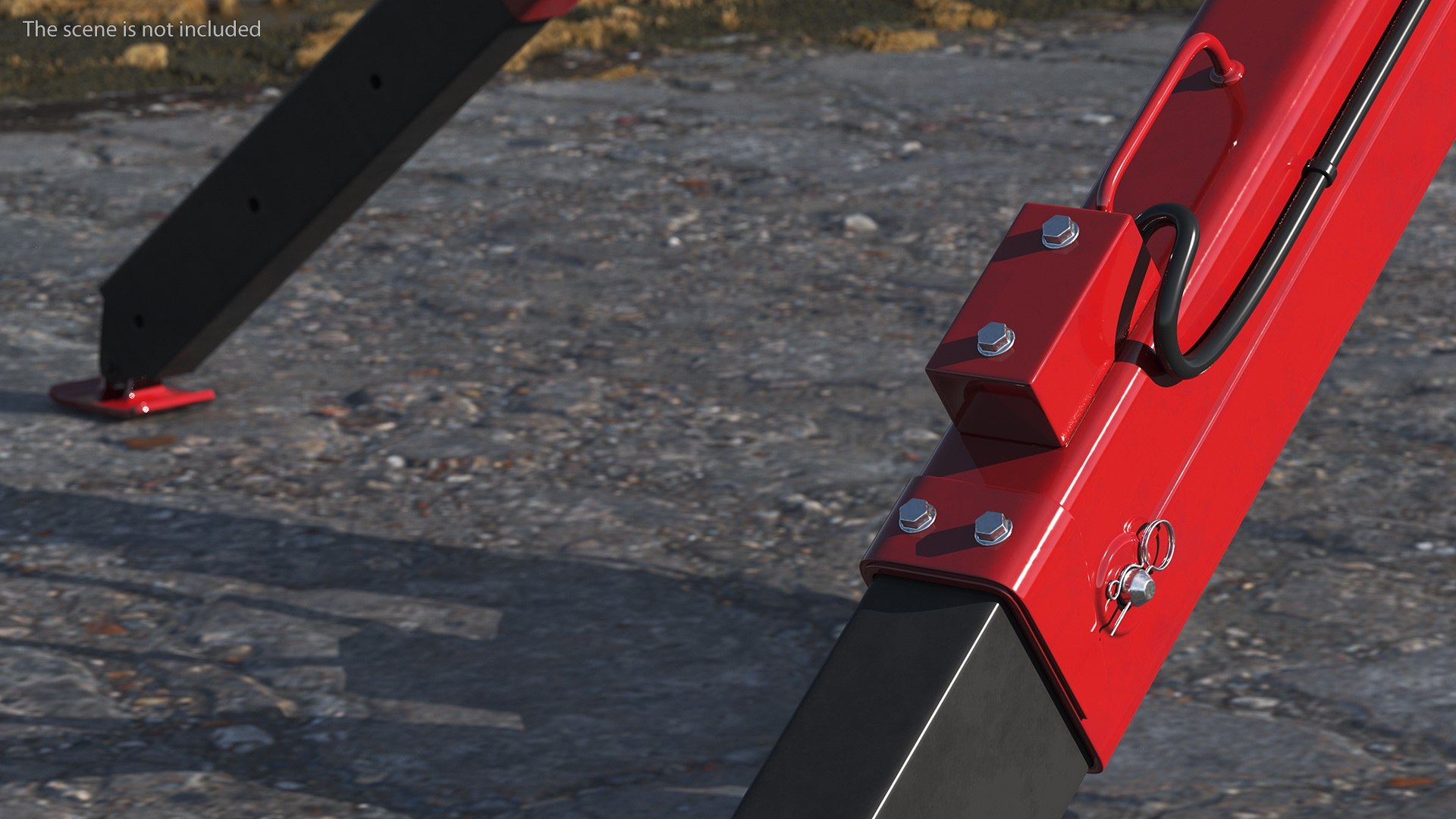 Extended Side Hydraulic Outrigger Unfolded 3D Model - TurboSquid 1833303