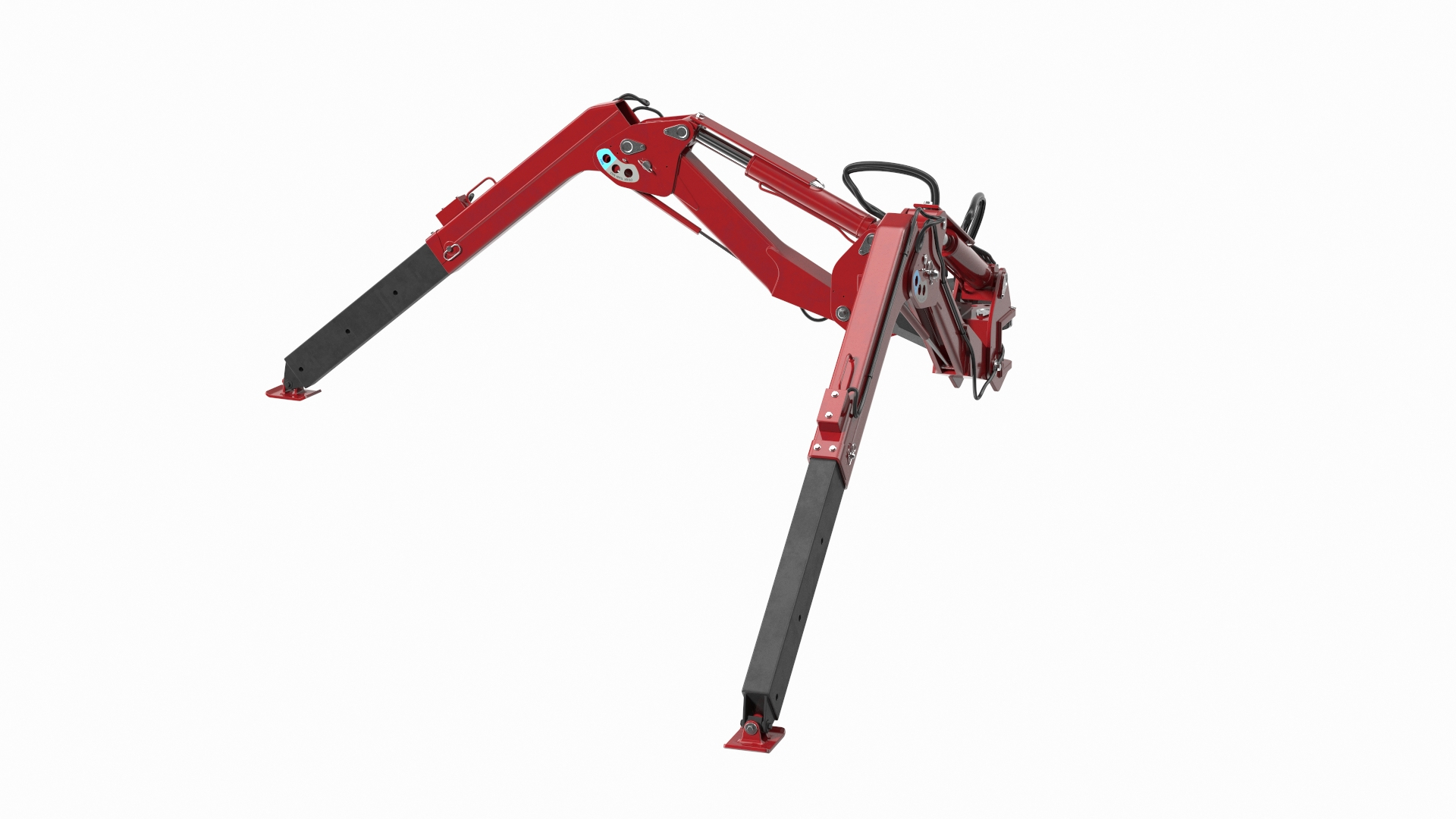 Extended Side Hydraulic Outrigger Unfolded 3D Model - TurboSquid 1833303