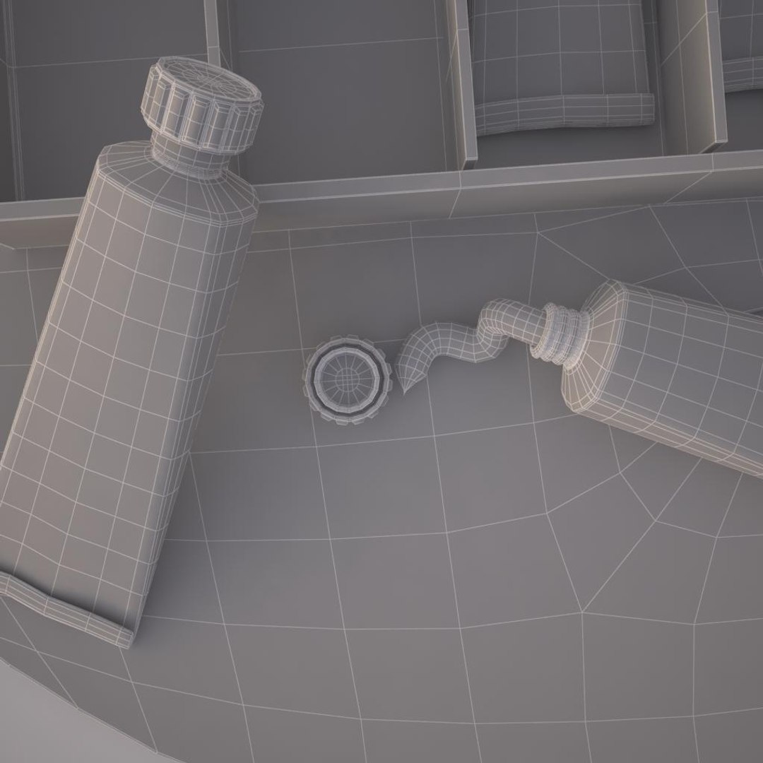 3d Model Of Artists Tools