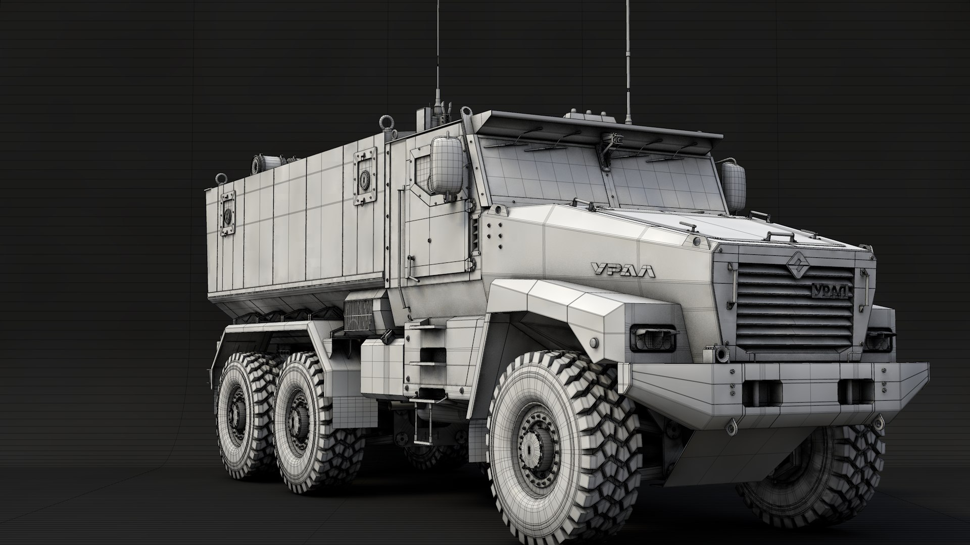 Ural 63095 typhoon model - TurboSquid 1673764