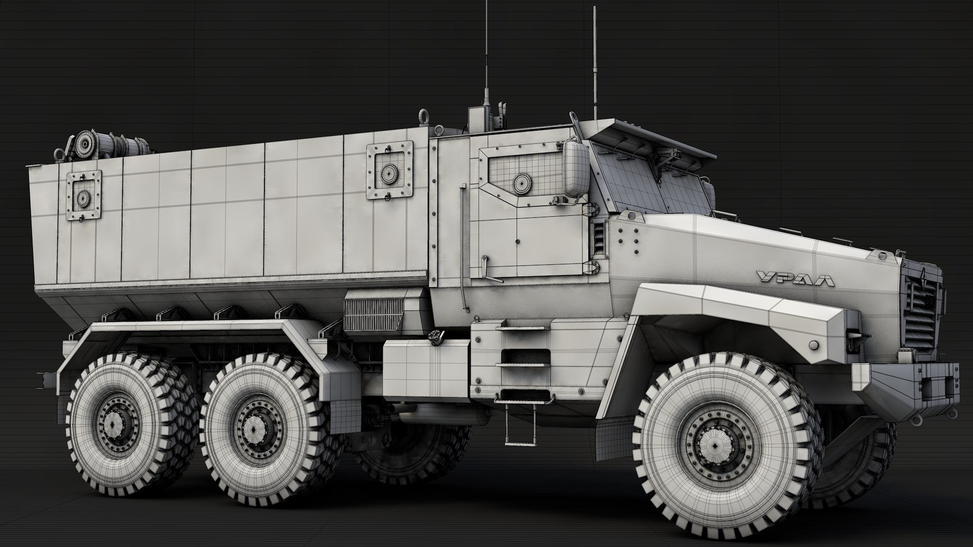 Ural 63095 typhoon model - TurboSquid 1673764