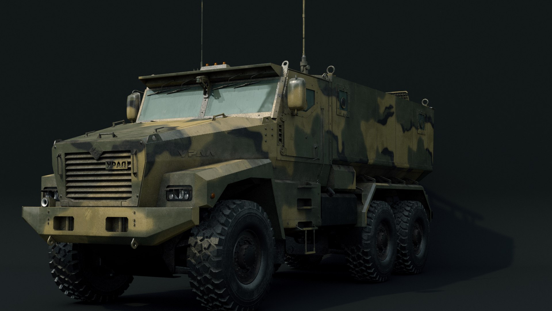 Ural 63095 Typhoon Model - TurboSquid 1673764