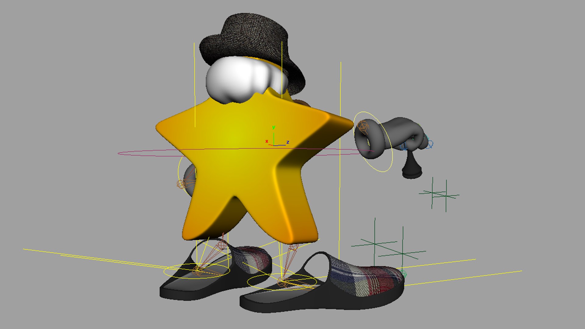 Senior Character Rigged 3d Model
