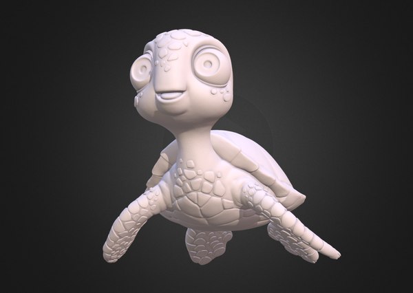 3d model cute turtle