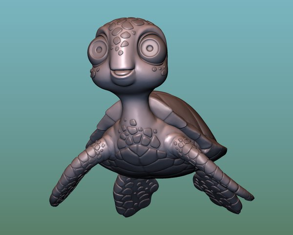 modelo 3d Tortuga marina (Tortuga verde (lista para imprimir en 3D ...