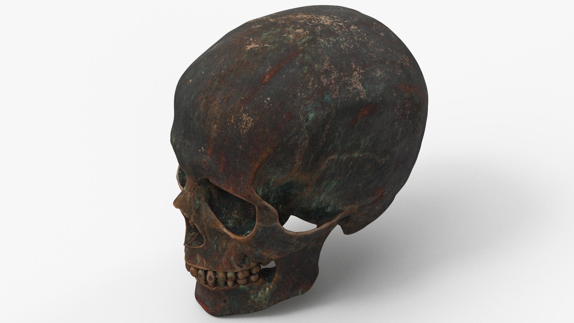 3D Human Skull Sci-fi Iron B - TurboSquid 1985999