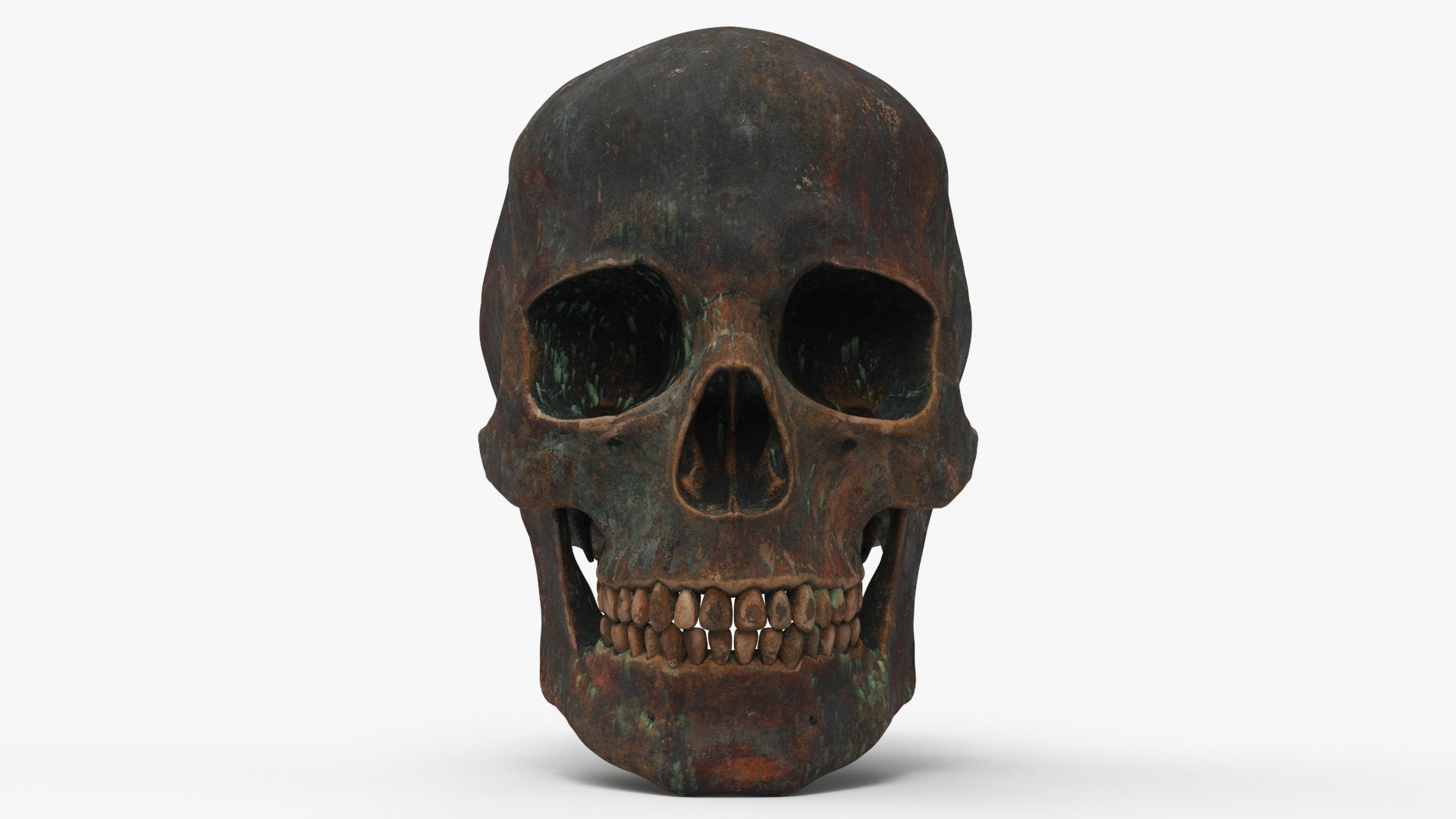 3D Human Skull Sci-fi Iron B - TurboSquid 1985999