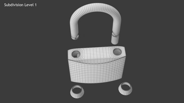 3D model padlock pbr metallic - TurboSquid 1508800