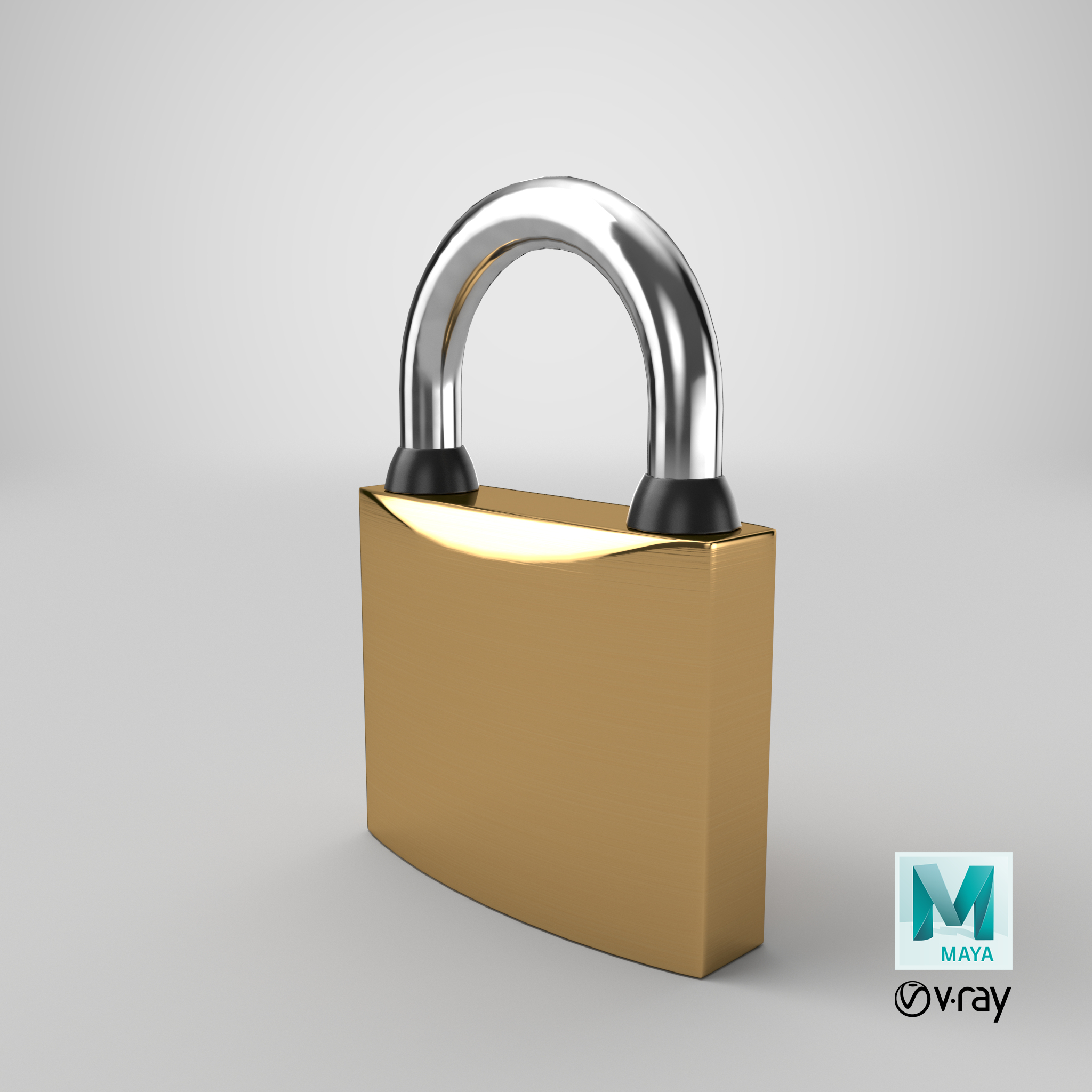 3D model padlock pbr metallic - TurboSquid 1508800