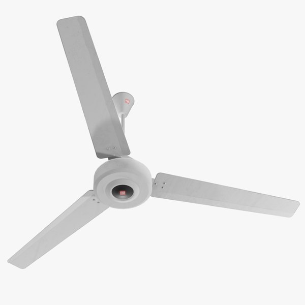 3D Roof - Ceiling Fan Textured - TurboSquid 1836995