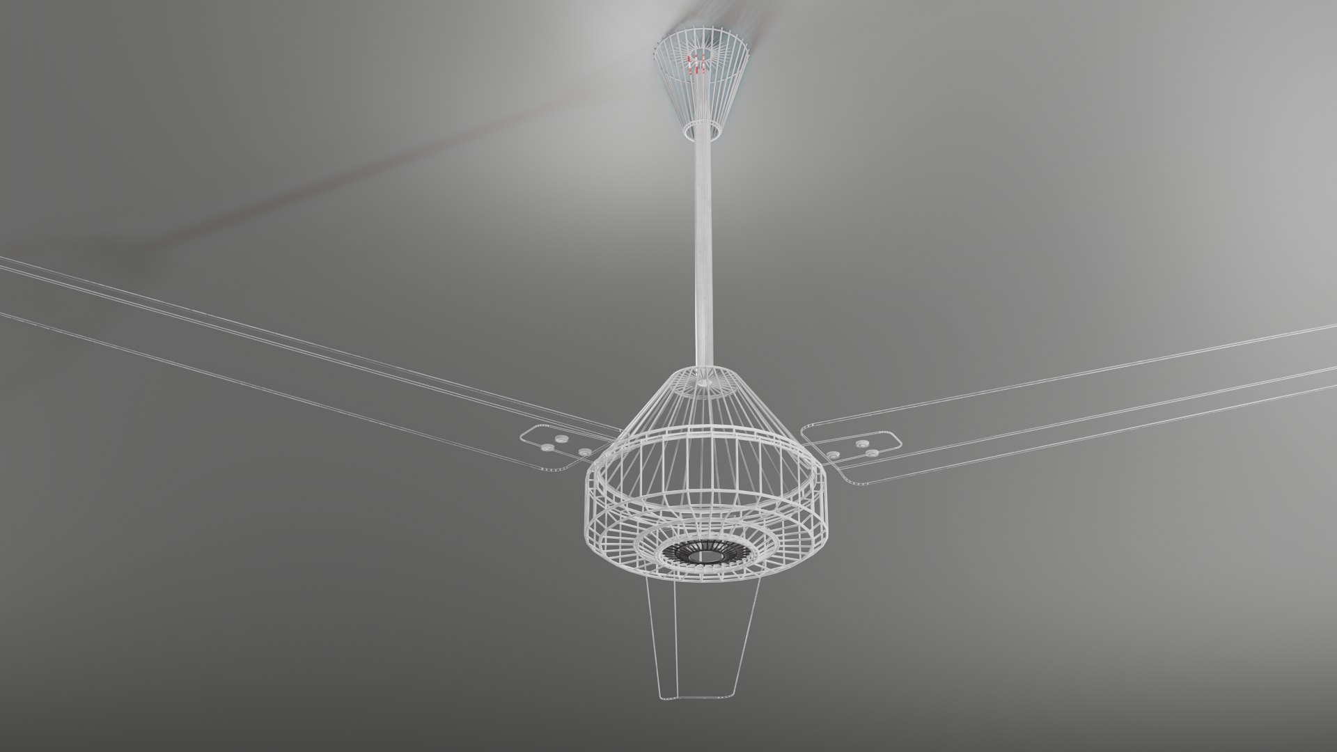 3D Roof - Ceiling Fan Textured - TurboSquid 1836995