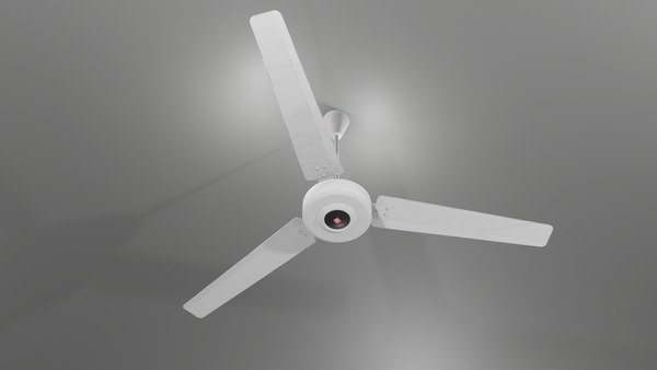 3D Roof - Ceiling Fan Textured - TurboSquid 1836995