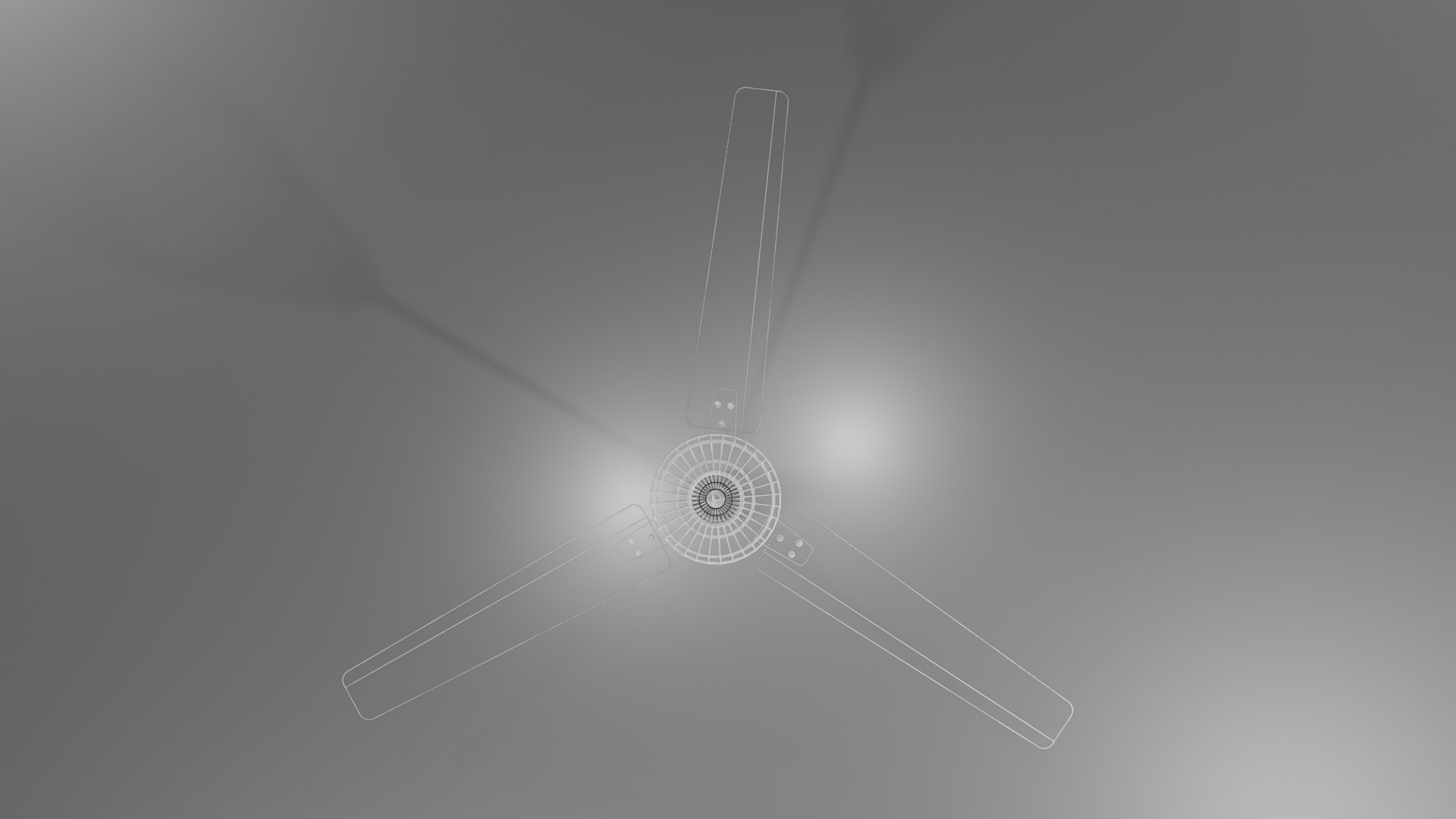 3D Roof - Ceiling Fan Textured - TurboSquid 1836995