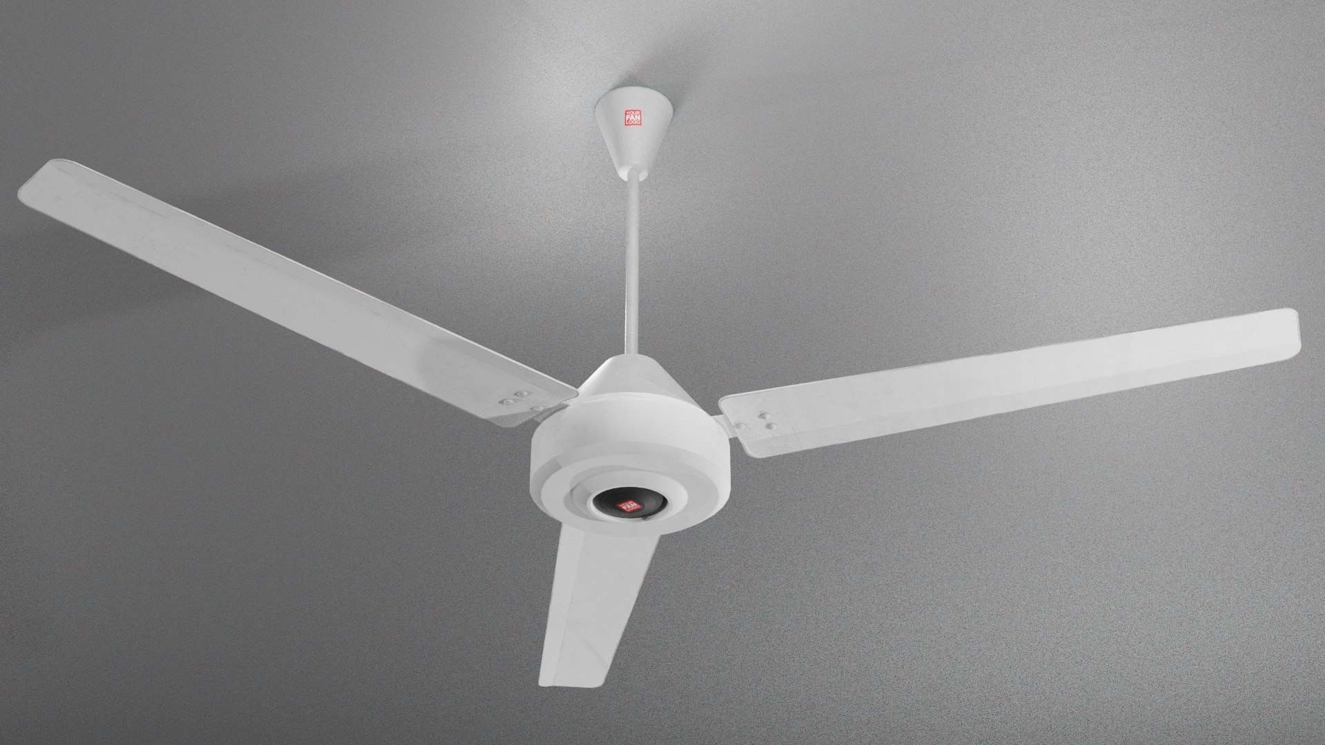 3D Roof - Ceiling Fan Textured - TurboSquid 1836995