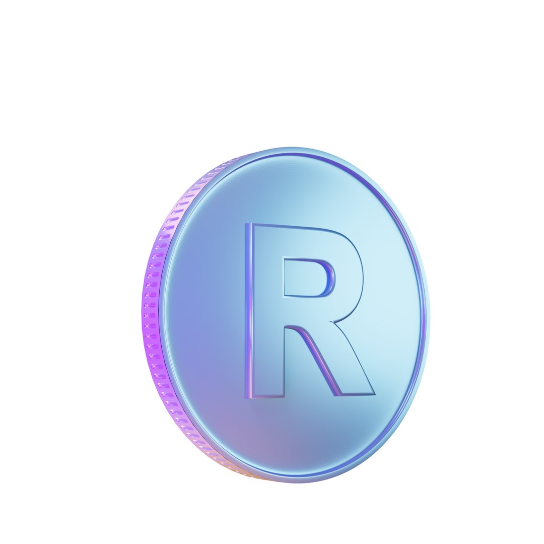 3D Model Crypto Coin -Multicolour- 3D Model- Ready To Render In Blender ...