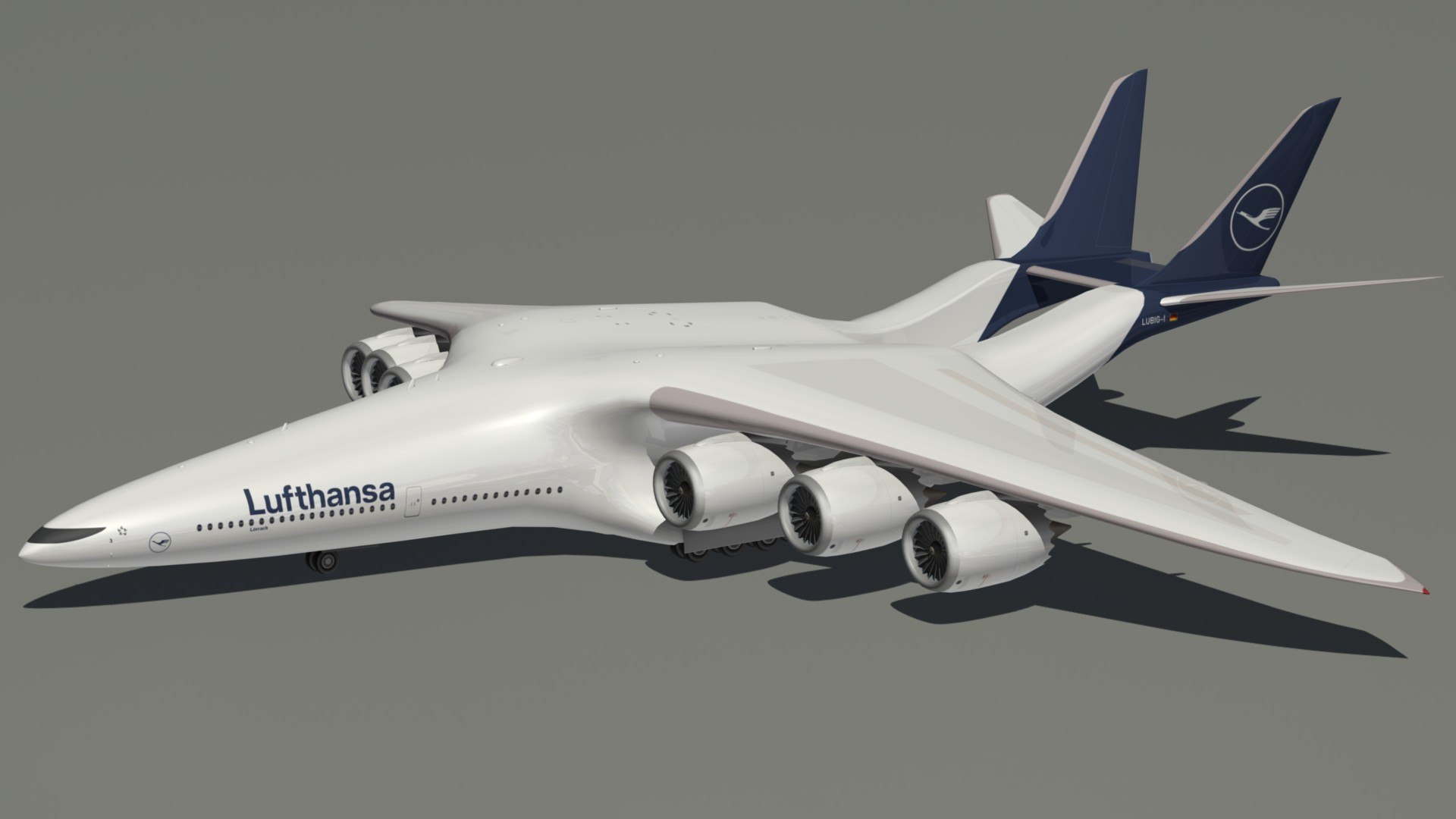 3D HyperCargo Lufthansa - TurboSquid 1720188