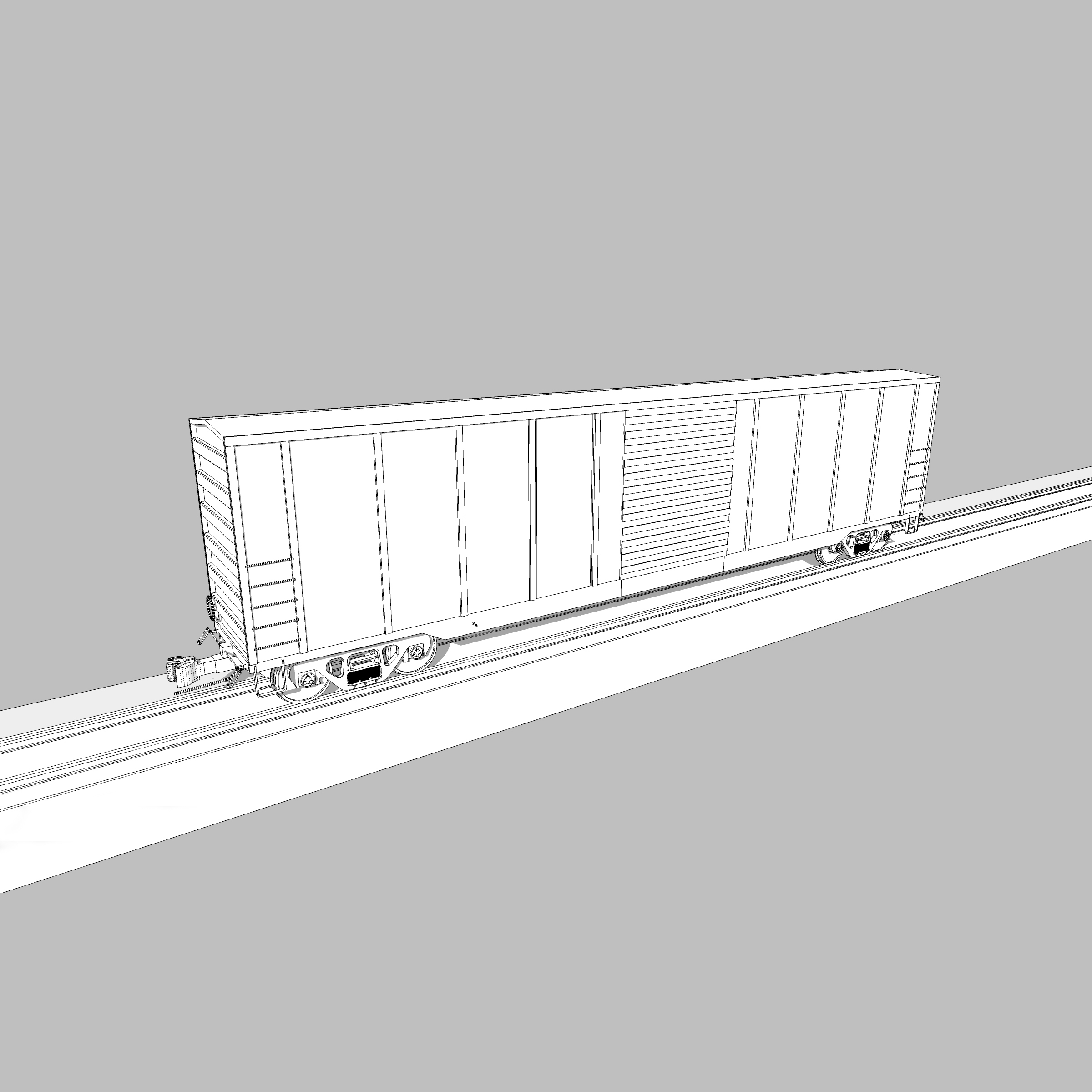 cinema4d train car cargo