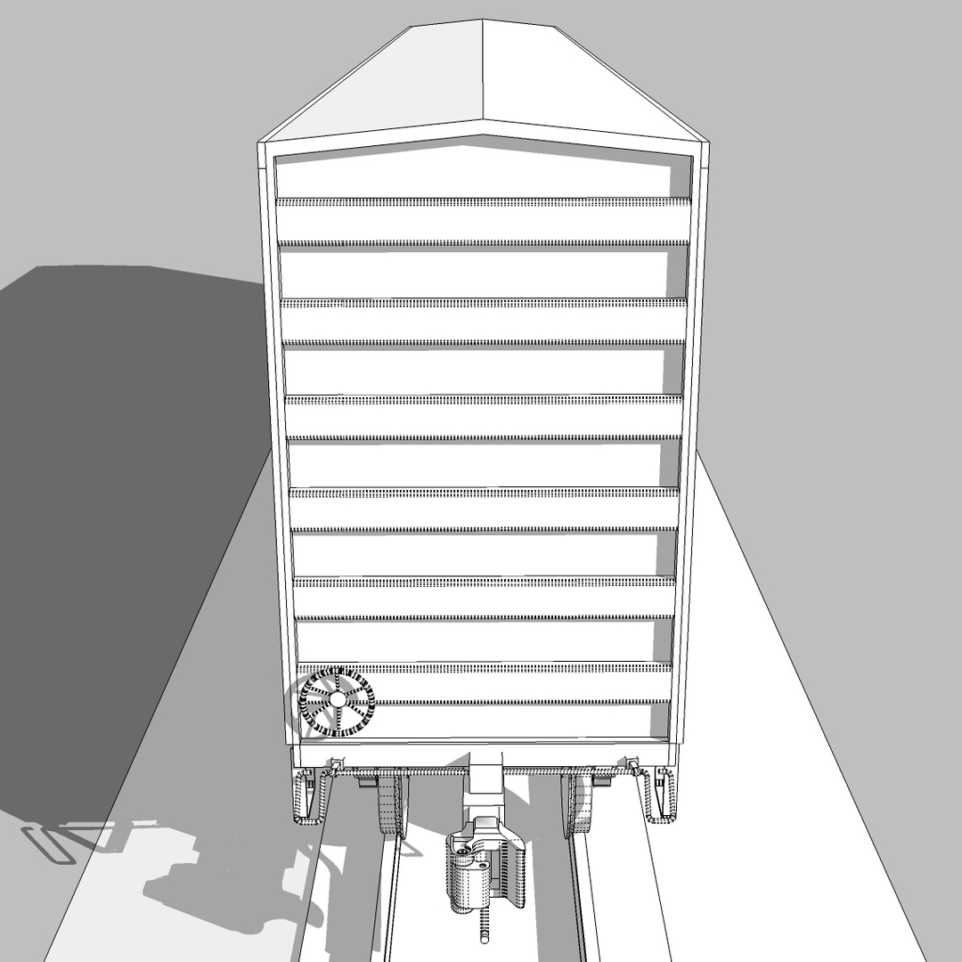 cinema4d train car cargo