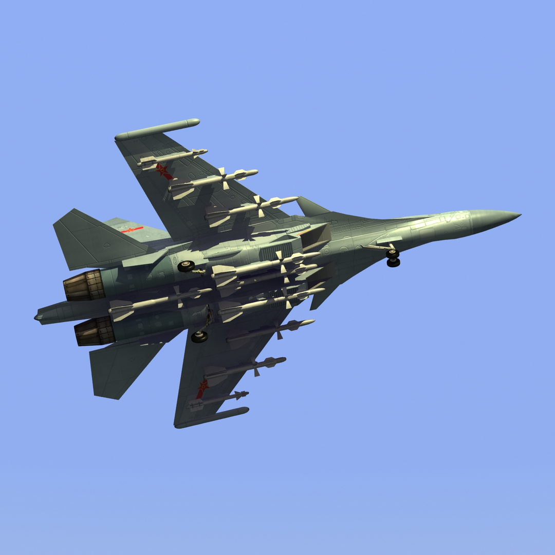 chinese tactical fighter aircraft 3d model