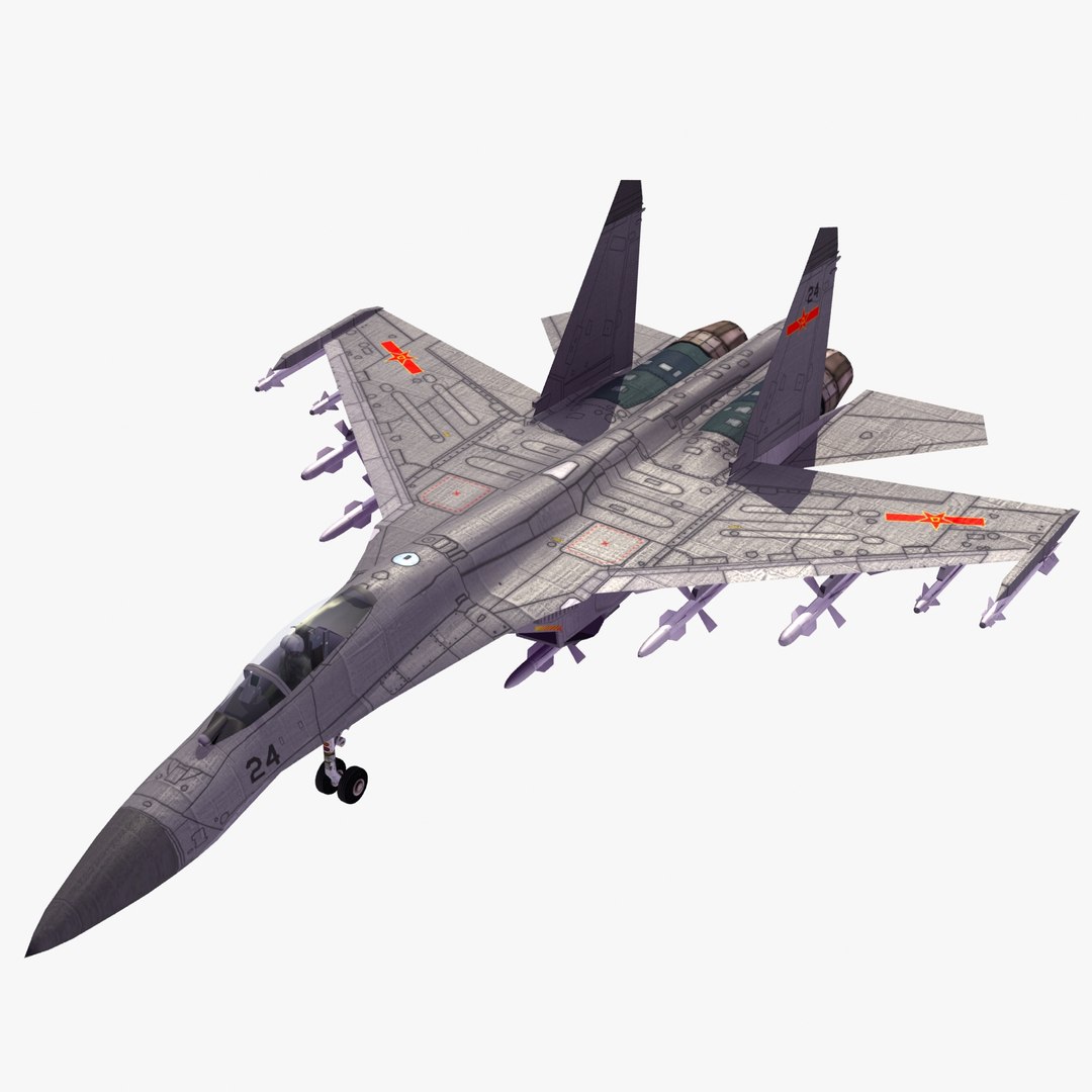 chinese tactical fighter aircraft 3d model