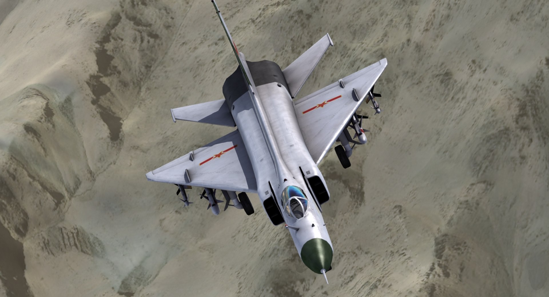 chinese tactical fighter aircraft 3d model