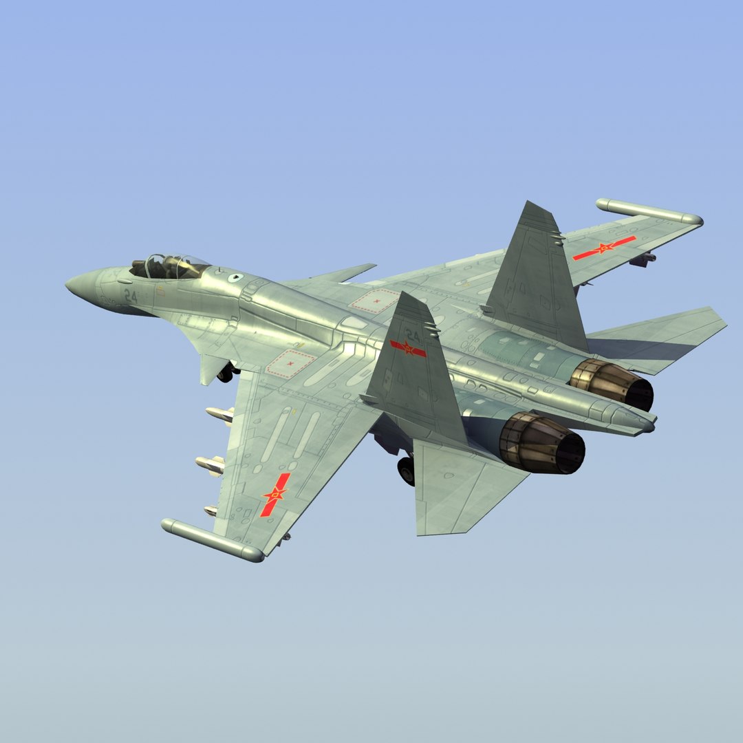 Chinese Tactical Fighter Aircraft 3d Model