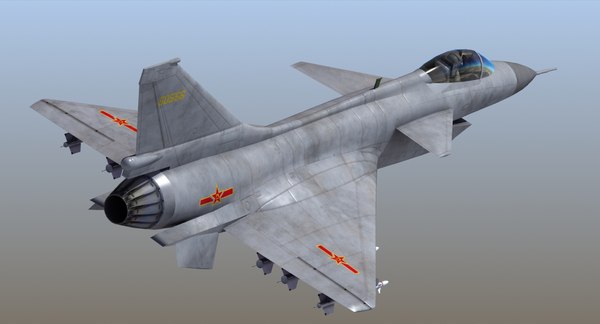 chinese tactical fighter aircraft 3d model