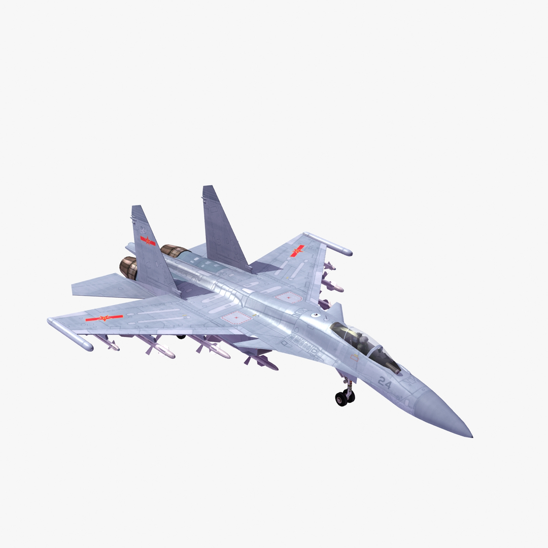 Chinese Tactical Fighter Aircraft 3d Model