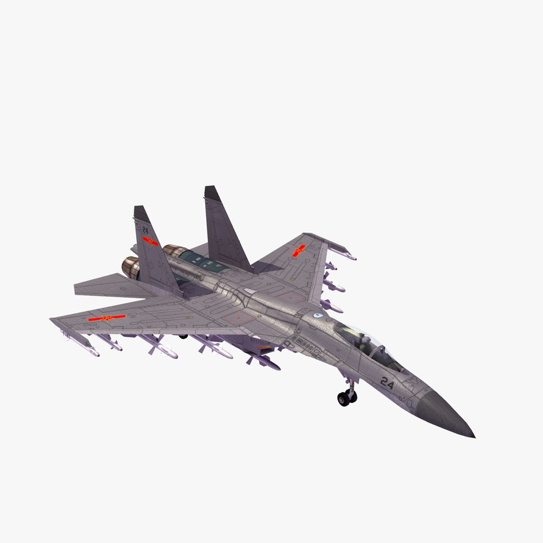 Chinese Tactical Fighter Aircraft 3d Model