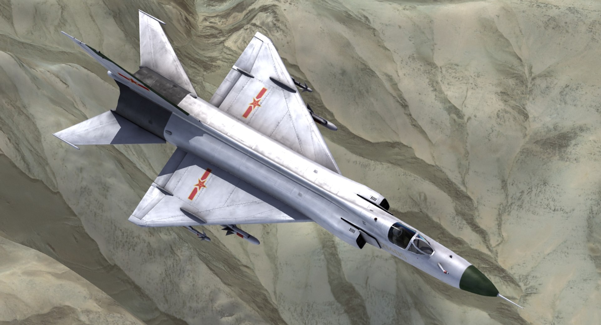 chinese tactical fighter aircraft 3d model