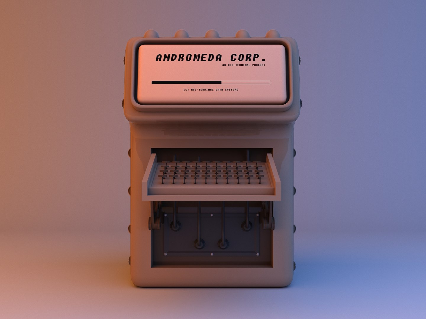 3D Vintage Retro Control Console Panel - TurboSquid 1940239